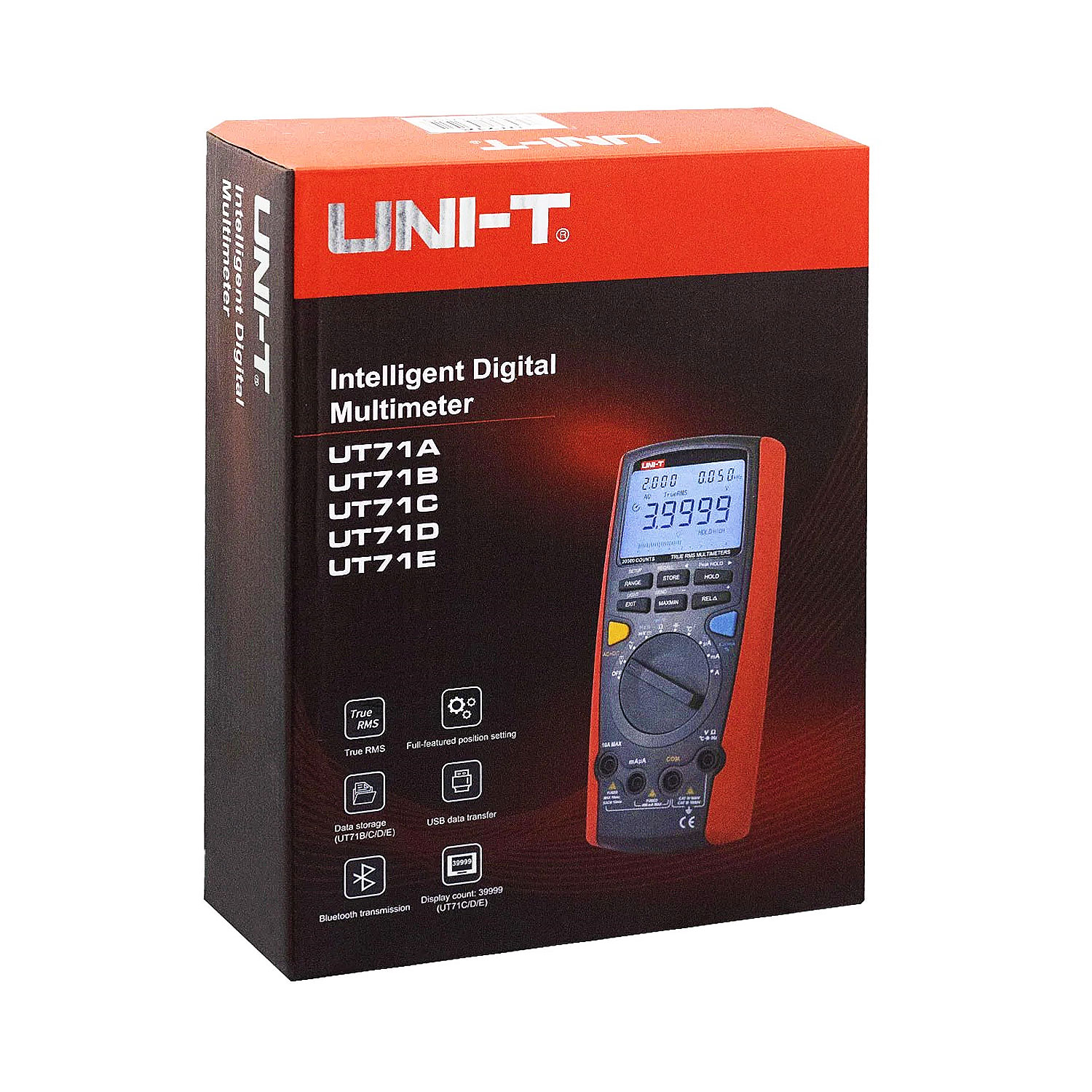 Multímetro Digital con Capacitancia, Frecuencia y Temperatura UT71A UNI-T - Gohusitec